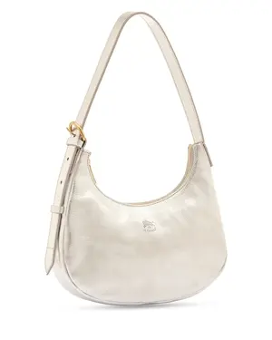 Il Bisonte Belcanto Leather Hobo Bag - Silver