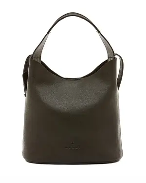 Il Bisonte Le Laudi Leather Bucket Bag - Black