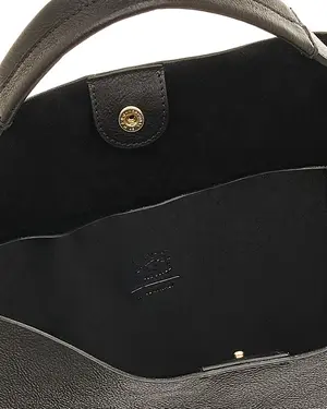 Il Bisonte Le Laudi Leather Bucket Bag - Black