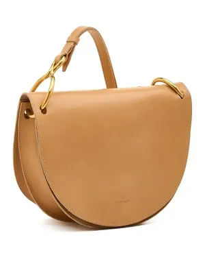 Il Bisonte Consuelo Brass Ring Leather Crossbody - Natural