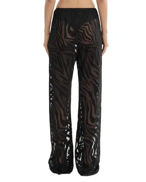 LAMARQUE Sheer Zebra Pattern Pants
