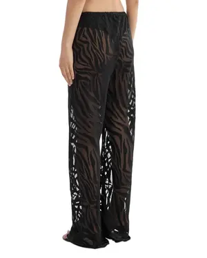LAMARQUE Sheer Zebra Pattern Pants