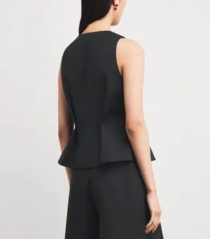 Claudie Pierlot Button Detailed Pleat Waistcoat