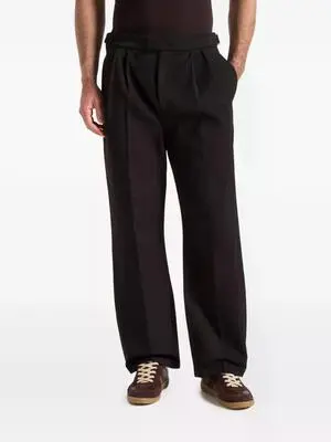Manière De Voir Pierre Textured Pleated Trousers