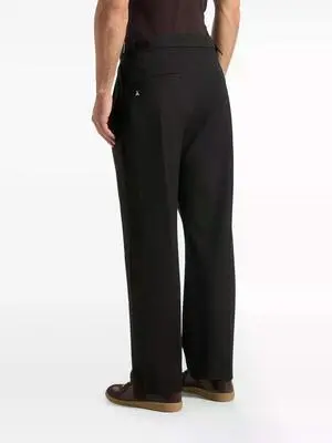 Manière De Voir Pierre Textured Pleated Trousers