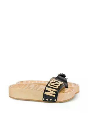 Moschino Logo-lettering Mules