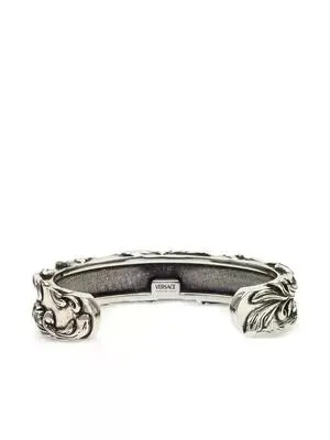 Versace Floral Cuff Bracelet - Silver