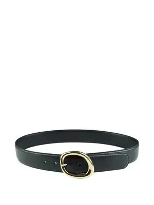 GAVAZZENI Oval-buckle Adjustable Belt - Black