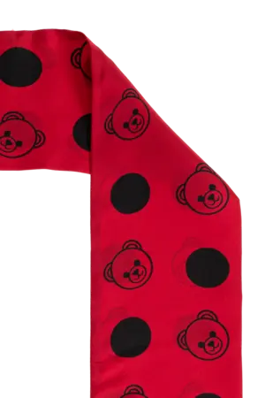 Moschino Silk Scarf - Red