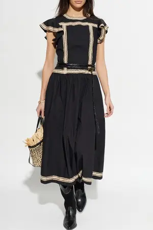 Ulla Johnson Flared Silhouette Dress With Ruffle Details