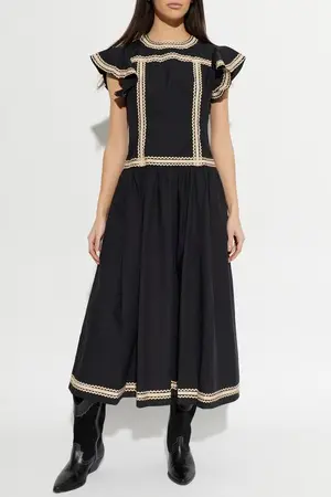 Ulla Johnson Flared Silhouette Dress With Ruffle Details