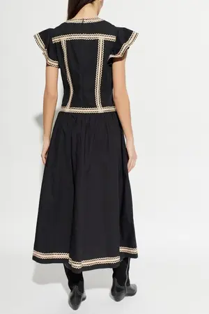 Ulla Johnson Flared Silhouette Dress With Ruffle Details