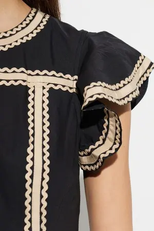 Ulla Johnson Flared Silhouette Dress With Ruffle Details