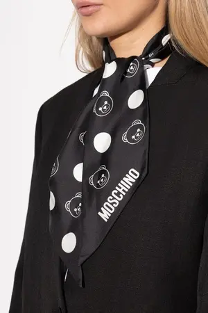 Moschino Silk Scarf - Black