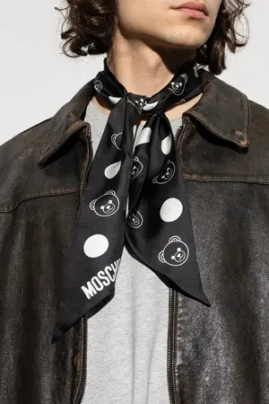 Moschino Silk Scarf - Black