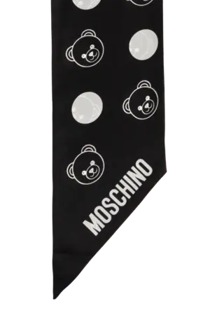 Moschino Silk Scarf - Black