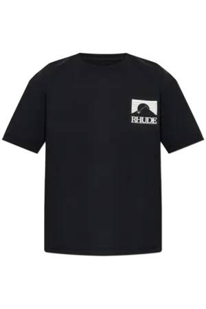 Rhude T-shirt With Logo - Black