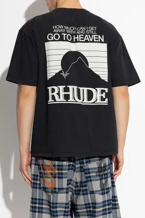 Rhude T-shirt With Logo - Black