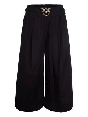 Pinko Logo-buckle Wide Leg Shorts