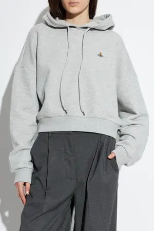 VIVIENNE WESTWOOD Sweatshirt With Logo Patch - Grey