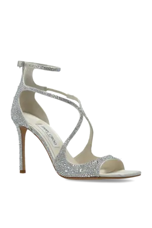 JIMMY CHOO Azia’ Heeled Sandals - Silver
