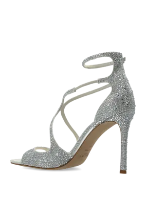 JIMMY CHOO Azia’ Heeled Sandals - Silver