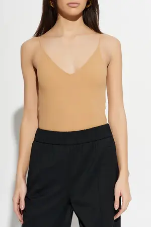 JIL SANDER V-neck Camisole Bodysuit - Beige