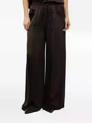 ANY PLACE Drawstring-waist Satin Trousers