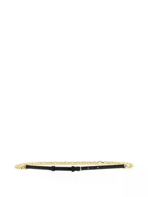 Pinko Chain Leather Belt - Black