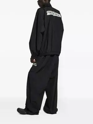 Balenciaga Zip Up Coat - Black