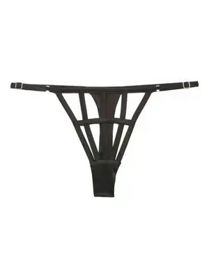 Fleur Du Mal Caged Thong - Black