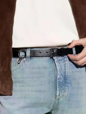 Alexander McQueen Skull-charm Buckle Belt