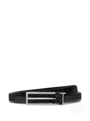 TOM FORD Embossed Belt - Black