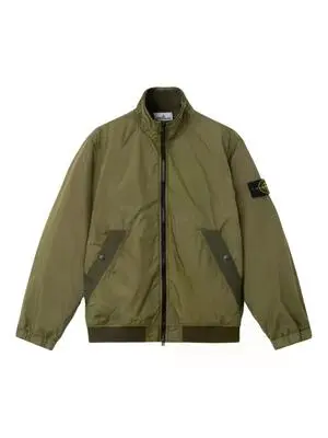 Stone Island Logo-detail Bomber Jacket - Green
