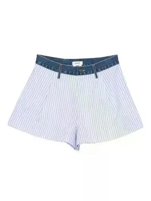 Sandro Striped Shorts - White