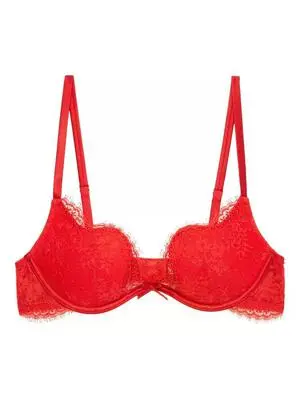 Fleur Du Mal Frankie Lace U-plunge Bra - Red