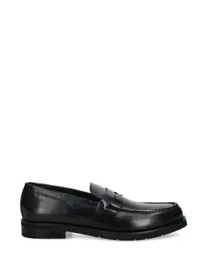 BALDININI Leather Penny Loafers - Black