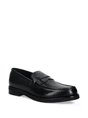 BALDININI Leather Penny Loafers - Black