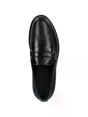 BALDININI Leather Penny Loafers - Black