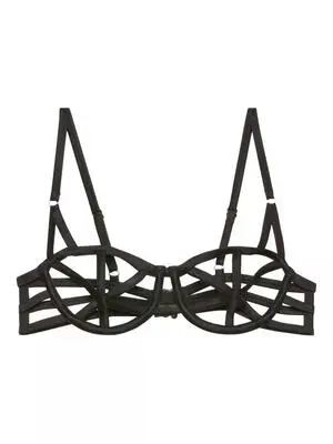 Fleur Du Mal Caged Bra - Black