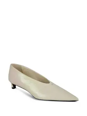 JIL SANDER Crinkled Pointed-toe Pumps