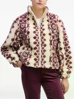 HOSS INTROPIA Geometric-pattern Zip Top