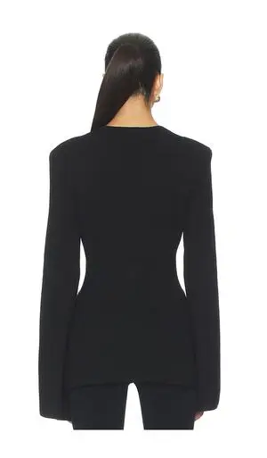 WeWoreWhat Cinched Waist Peplum Sweater