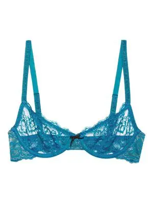 Fleur Du Mal Bianca Lace Bra - Blue
