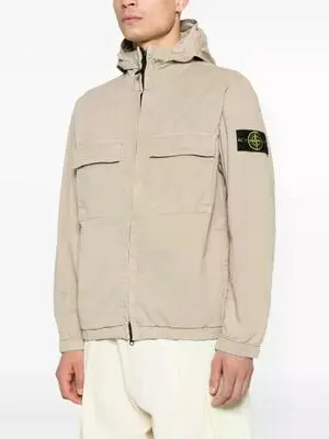 Stone Island Hooded Pocket Jacket - Neutrals