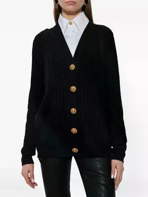 Balmain Textured Virgin Wool Knitwear