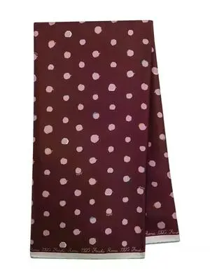 Fendi Falena Dots Foulard Scarf - Red