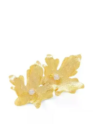LYNYER Mystic Leaf Embellished Ring - Gold