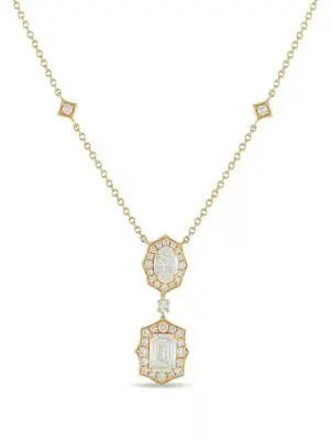 LB EXCLUSIVE Diamond Geometric Pendant Necklace - Gold