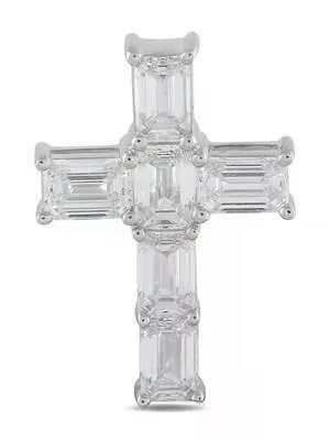 LB EXCLUSIVE Diamond Cross Pendant - Silver